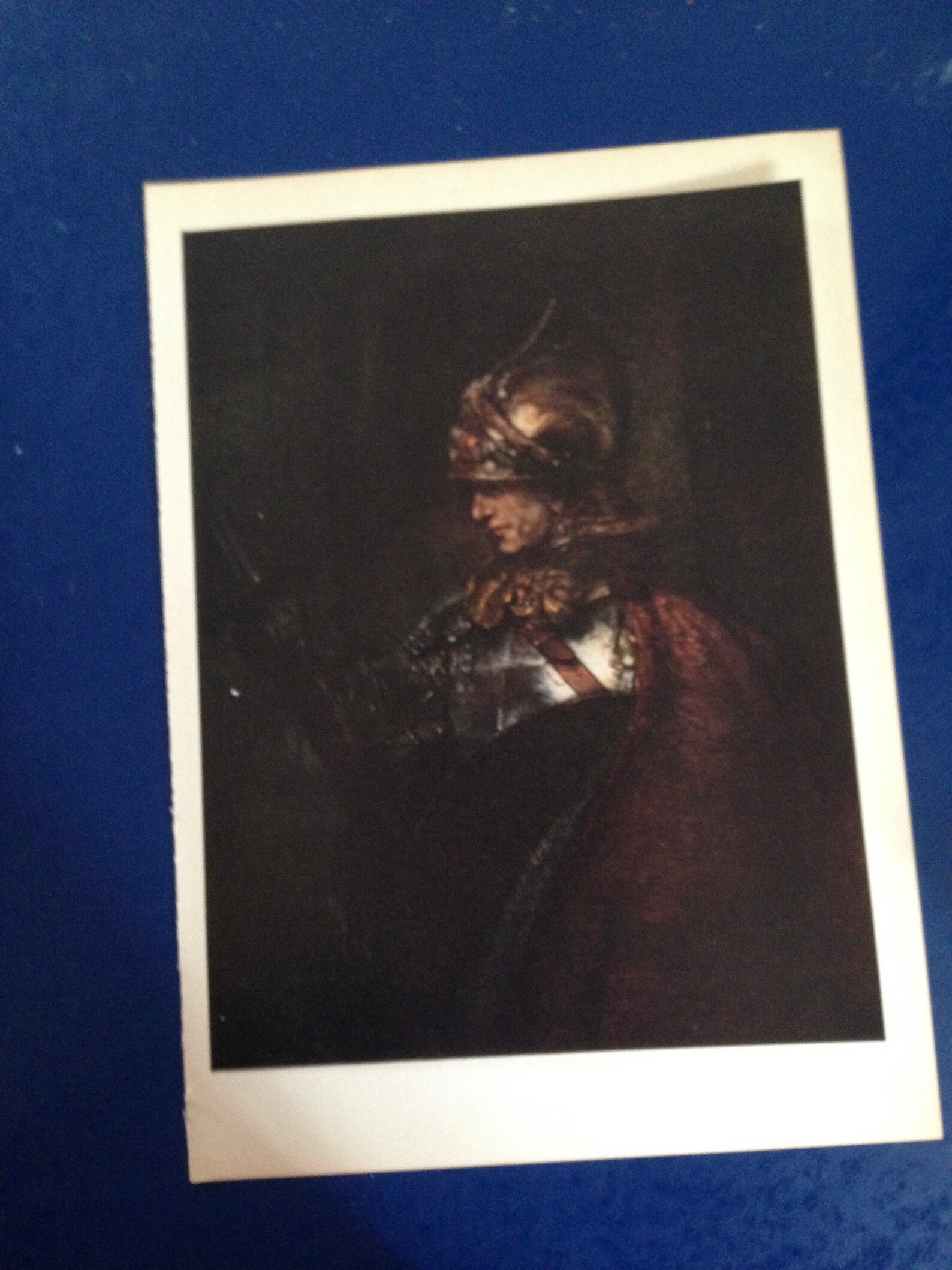 Man in Armor by Rembrandt Art Masters Color Lithograph Vintage Poster ...
