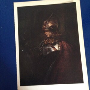 Man in Armor by Rembrandt Art Masters Color Lithograph Vintage Poster ...