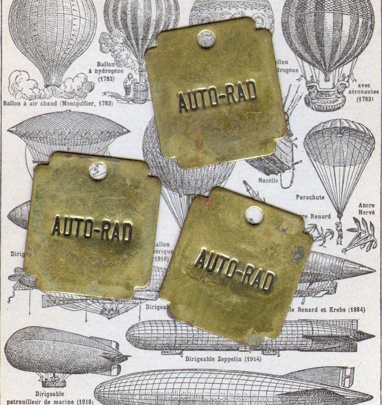 Auto-rad Vintage Brass Automotive Pendant or Tag 1930s - Etsy