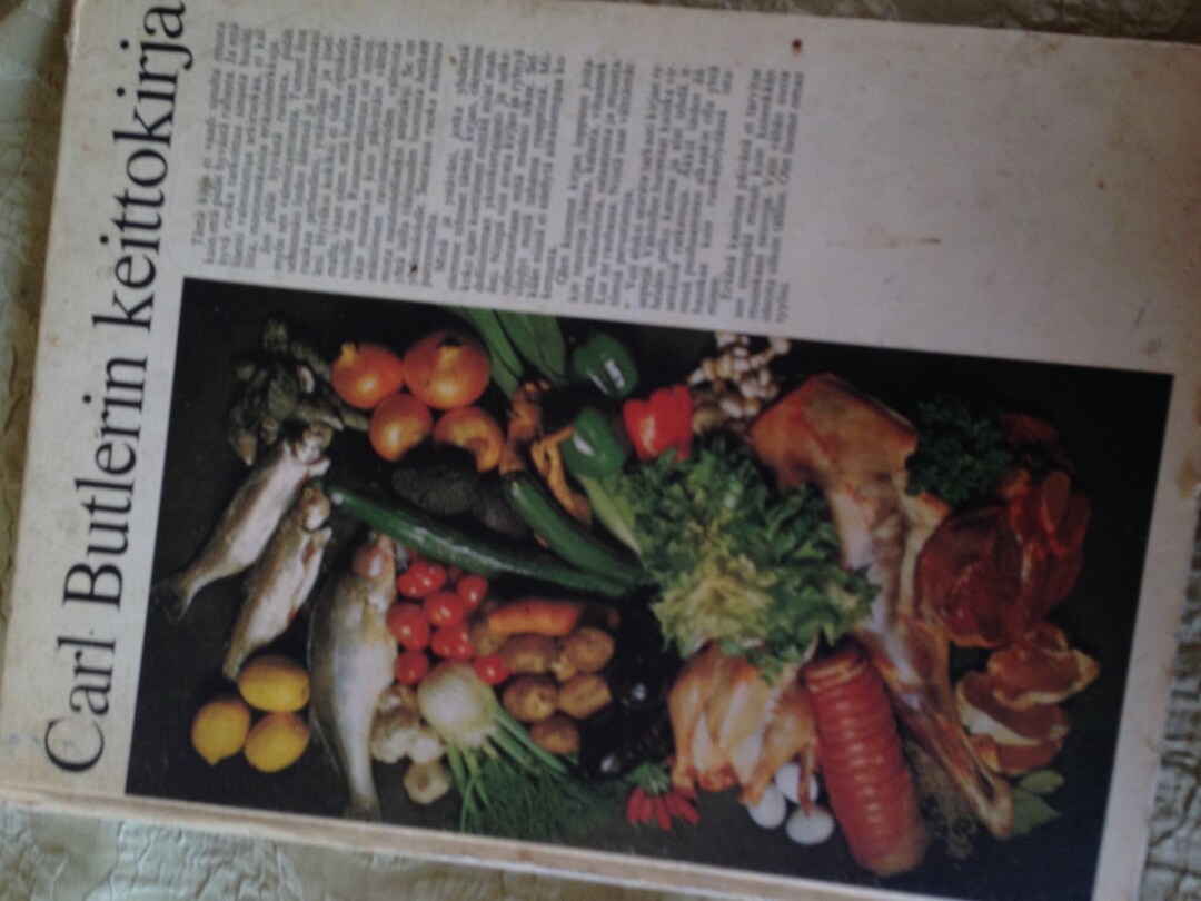 Carl Butlerin Keittokirja Finnish Cookbook Hardcover 1974 Traditional ...
