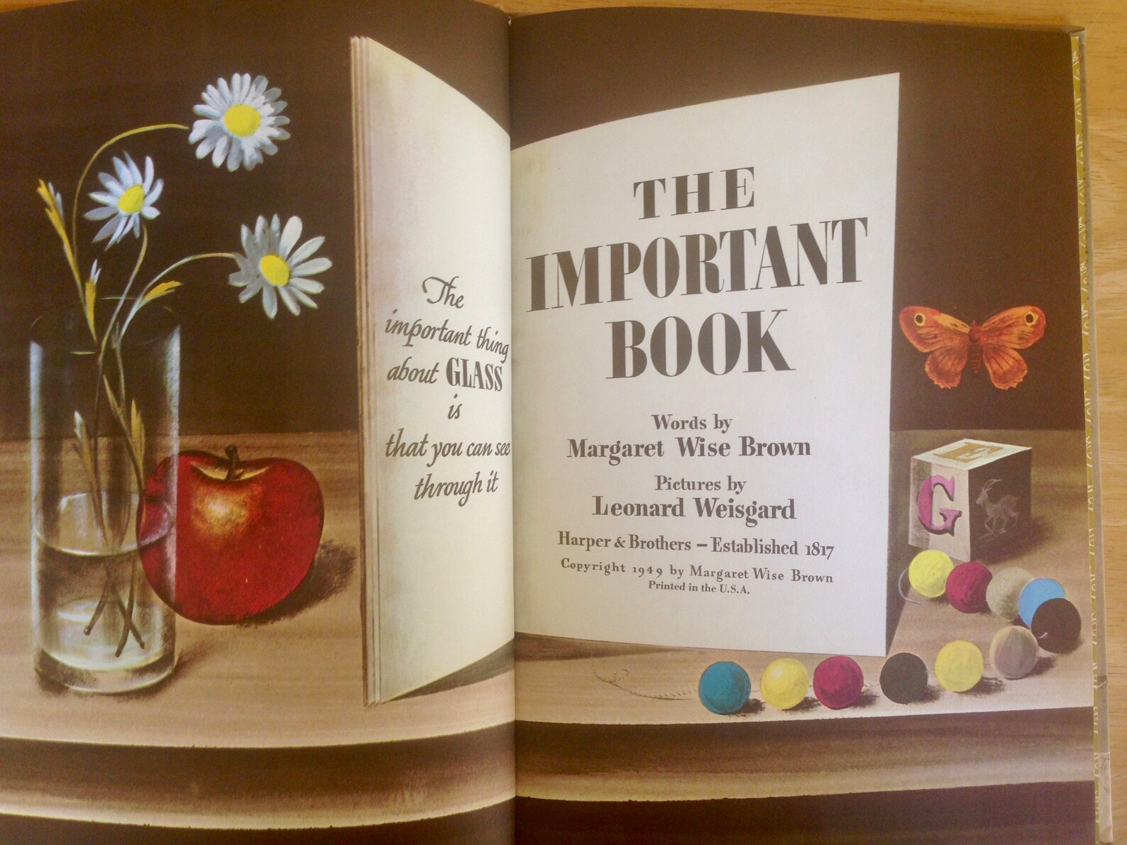 The Important Book Margaret Wise Brown Children's Book | Etsy