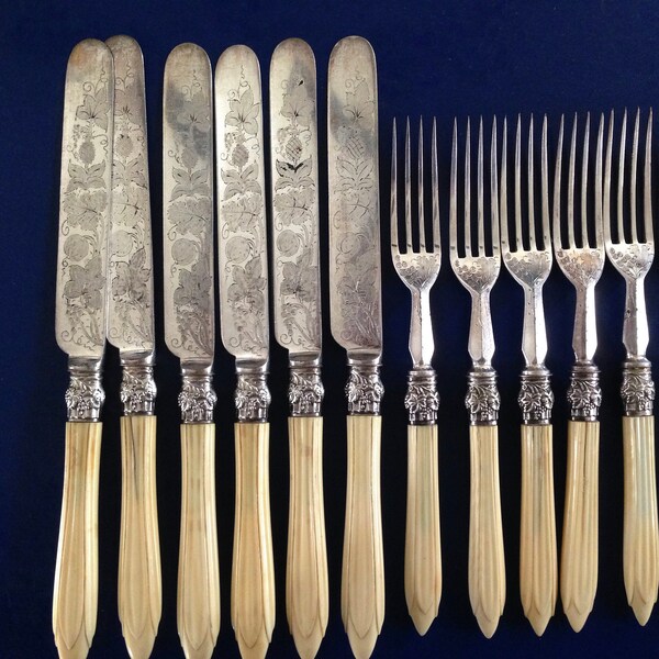 Bone Handle Flatware - Etsy