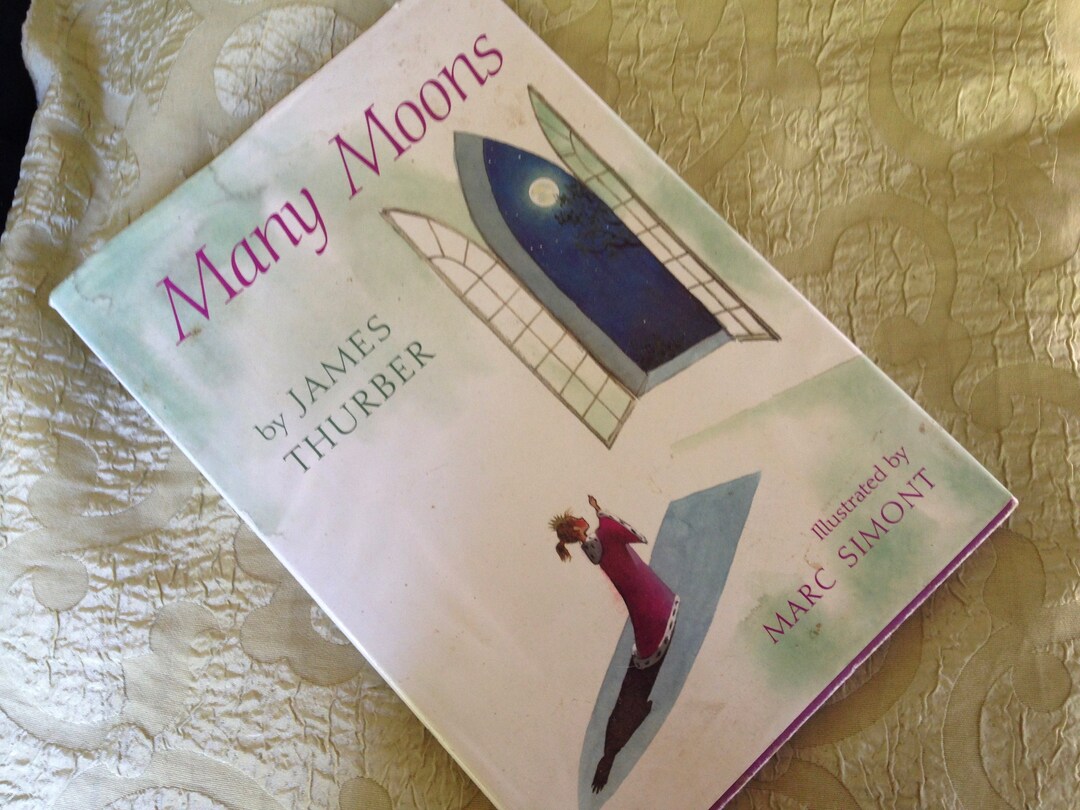 Many Moons James Thurber Children's Book First Edition 1990 Hardcover Marc Simont Illustrations ...