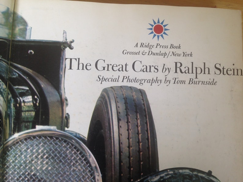 The Great Cars Tom Burnside Vintage Hardcover Beautifully Illustrated ...