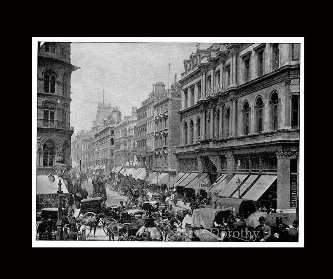 Cheapside London England 1890 Vintage Photo Print Original Victorian ...