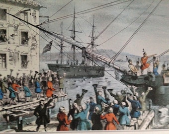 Boston Tea Party Art - Etsy