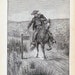 Pony Express Mailman on Horseback 1882 Vintage Victorian Print for ...
