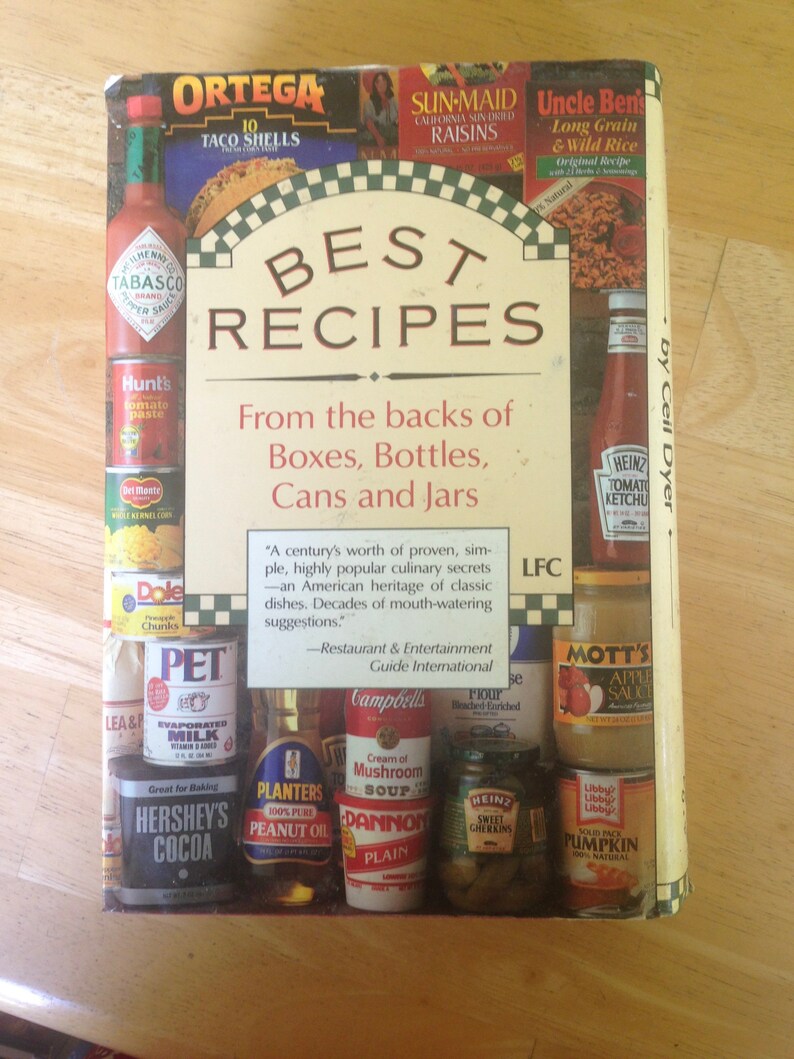 Best Recipes From the Backs of Boxes Cans & Jars Cookbook - Etsy