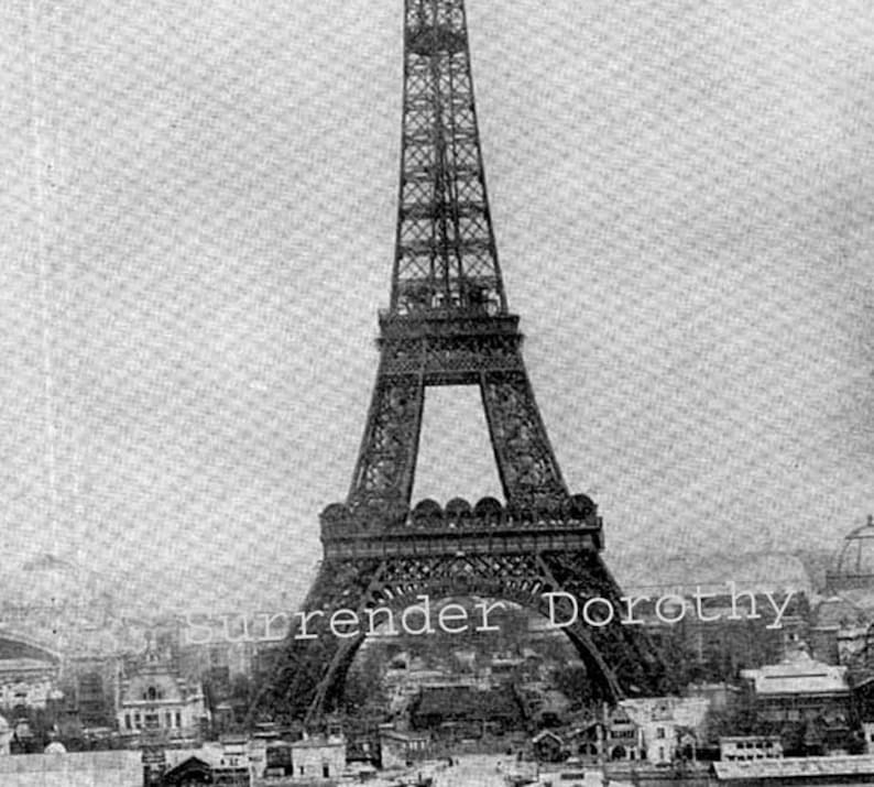 Eiffel Tower Paris France 1890 Vintage Victorian Architecture - Etsy