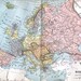 Europe Map 1888 Victorian Antique Steel Engraving Vintage Cartography ...
