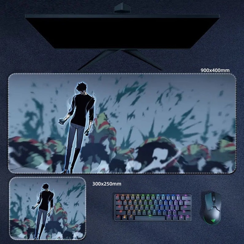 Custom High Quality Solo Leveling Gaming Mouse Pad Various Sizing Solo ...