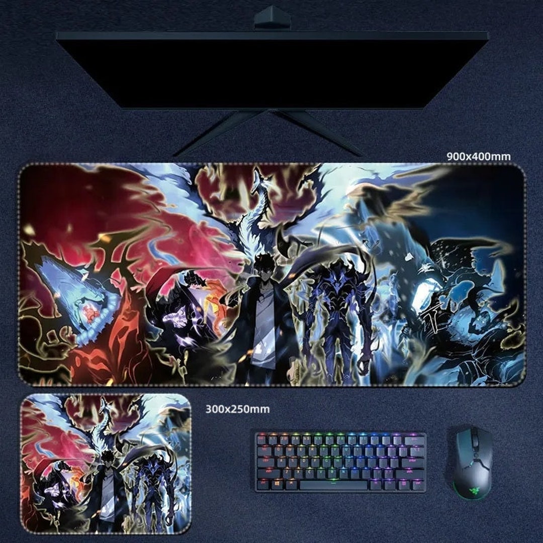 Custom High Quality Solo Leveling Gaming Mouse Pad Various Sizing Solo ...