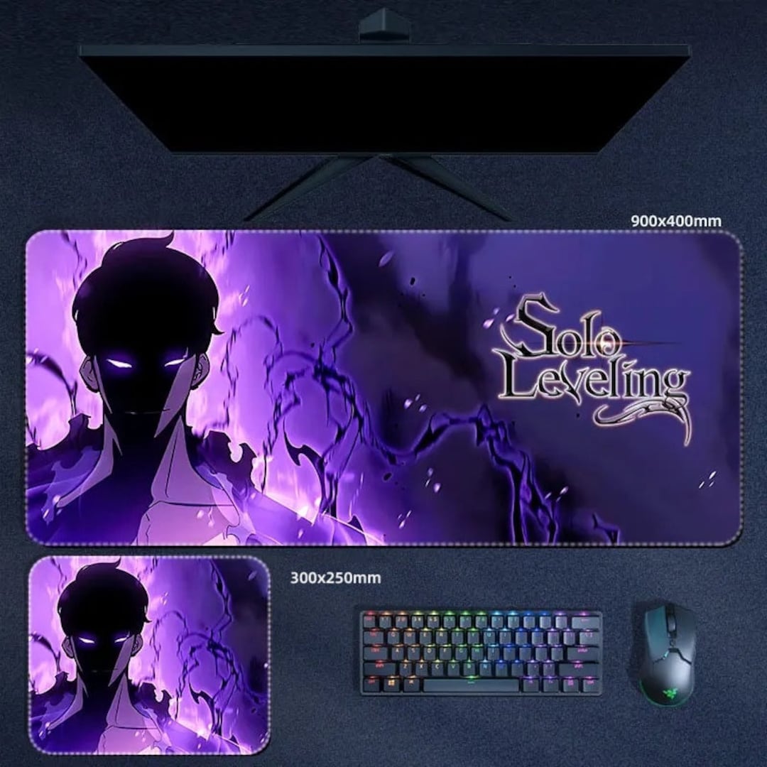 Custom High Quality Solo Leveling Gaming Mouse Pad Various Sizing Solo ...