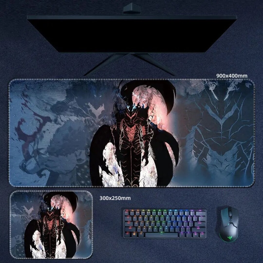 Custom High Quality Solo Leveling Gaming Mouse Pad Various Sizing Solo ...