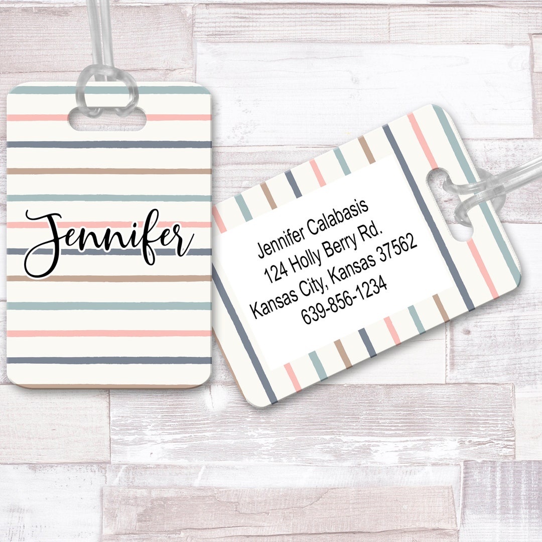 Bag Tags, Personalized, Custom Luggage Tag, Luggage Tags, Traveler Gift ...