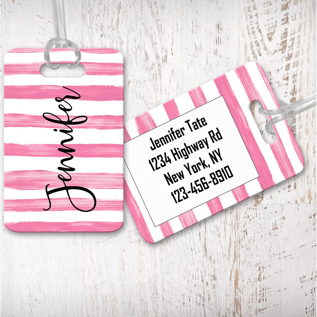 Personalized Luggage Tags, Bag Tag, Custom Luggage Tag, Bridesmaid Gift ...