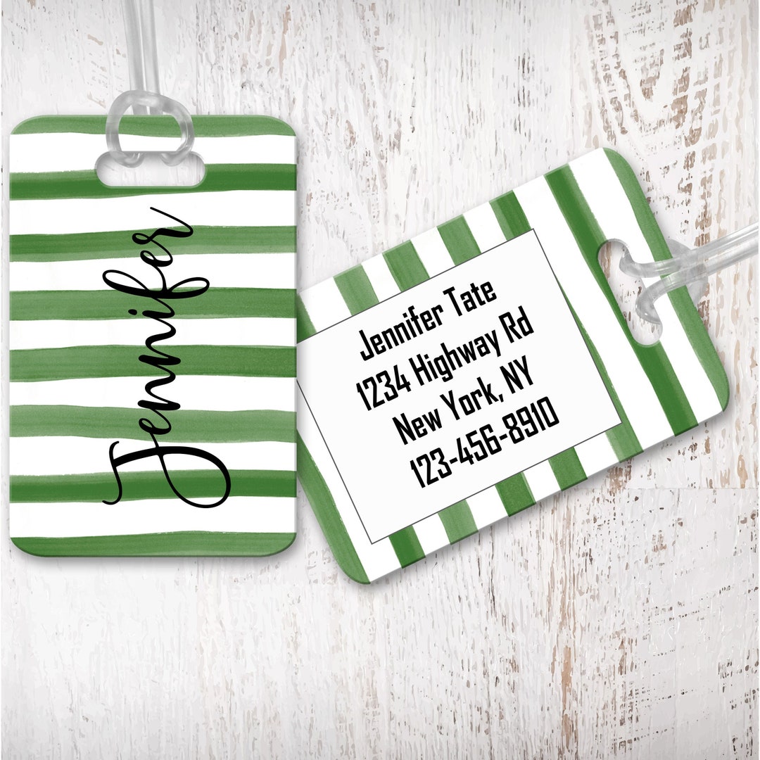 Luggage tag, personalized luggage tags, bag tag, carry on bag tag ...