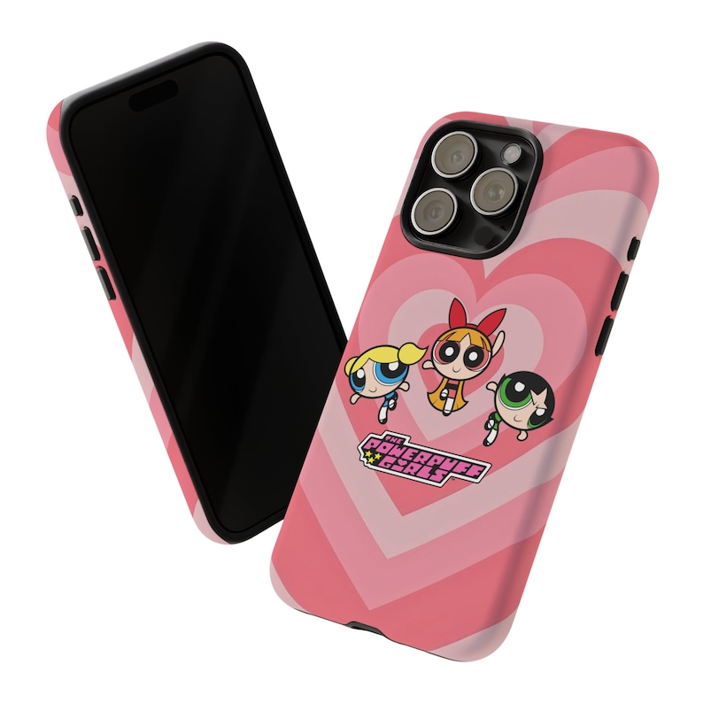 Powerpuff Girls Phonecase - Glossy or Matt Pink - Etsy