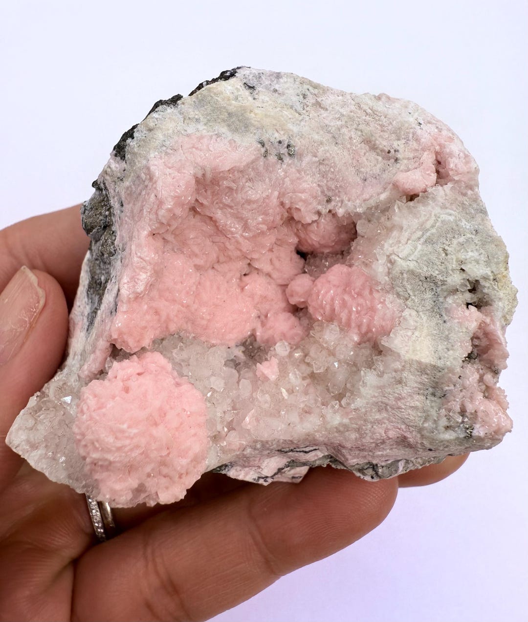 Rare Botryoidal Pink Rhodochrosite - Santa Rita Mine, Peru - Etsy
