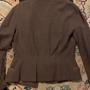 Classic 1950's Suit by Designer Dan Millstein, Brown 100% WOOL Tailored ...