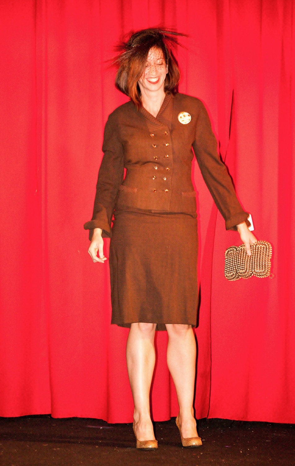 Classic 1950's Suit by Designer Dan Millstein Brown 100% | Etsy