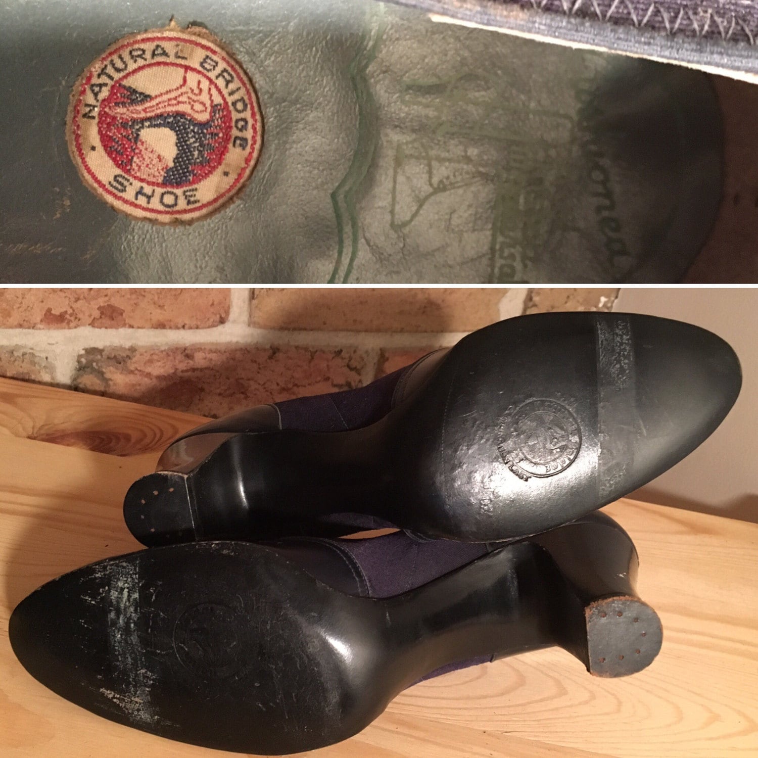 Unworn 1920's Leather & Faille FLAPPER High Heel Shoes / - Etsy