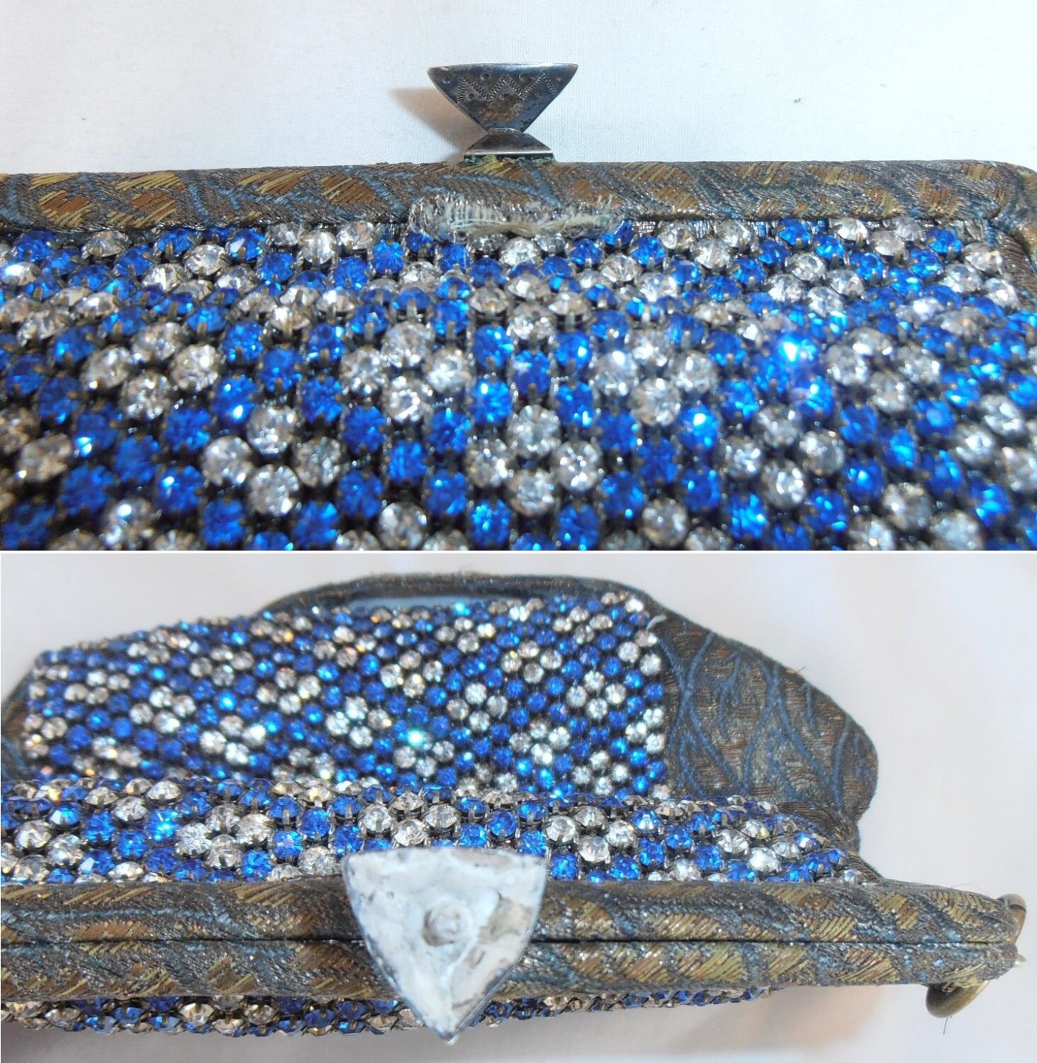 Art Deco Vintage 1920's Beaded RHINESTONE Purse FLAPPER - Etsy