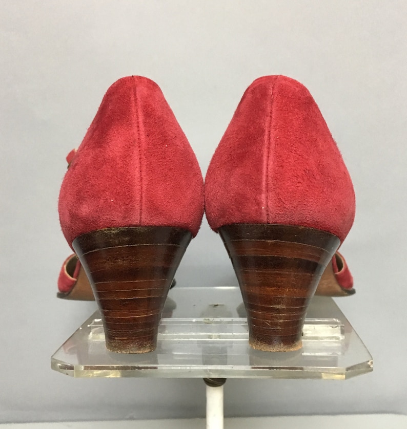 Vintage 50er/60er Jahre ROCKABILLY High Heel Schuhe, T-STRAP High Heel ...