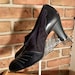 Unworn 1920's Leather & Faille FLAPPER High Heel Shoes / From Boardwalk ...