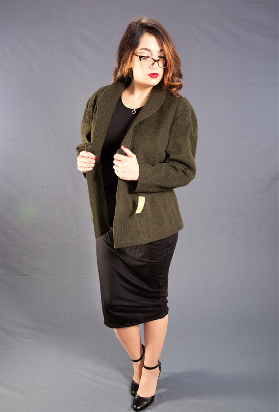 DEADSTOCK 1980's FENDI WOOL Jacket, Vintage 80s Swing Style DEADSTOCK 1980's FENDI WOOL Jacket, Vintage 80s Swing Style