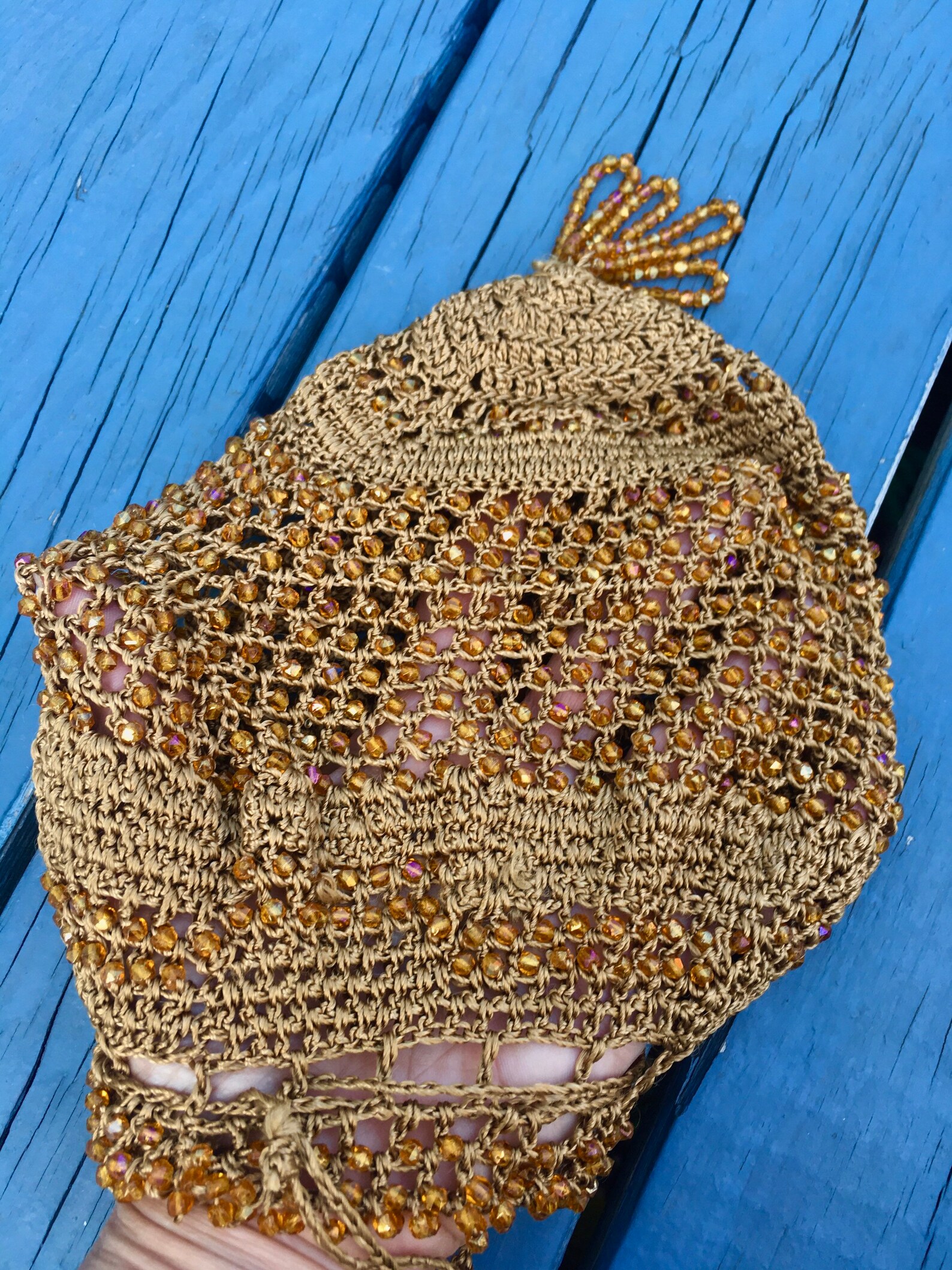 1920's Beaded Bag Antique RETICULE Pouch Purse - Etsy