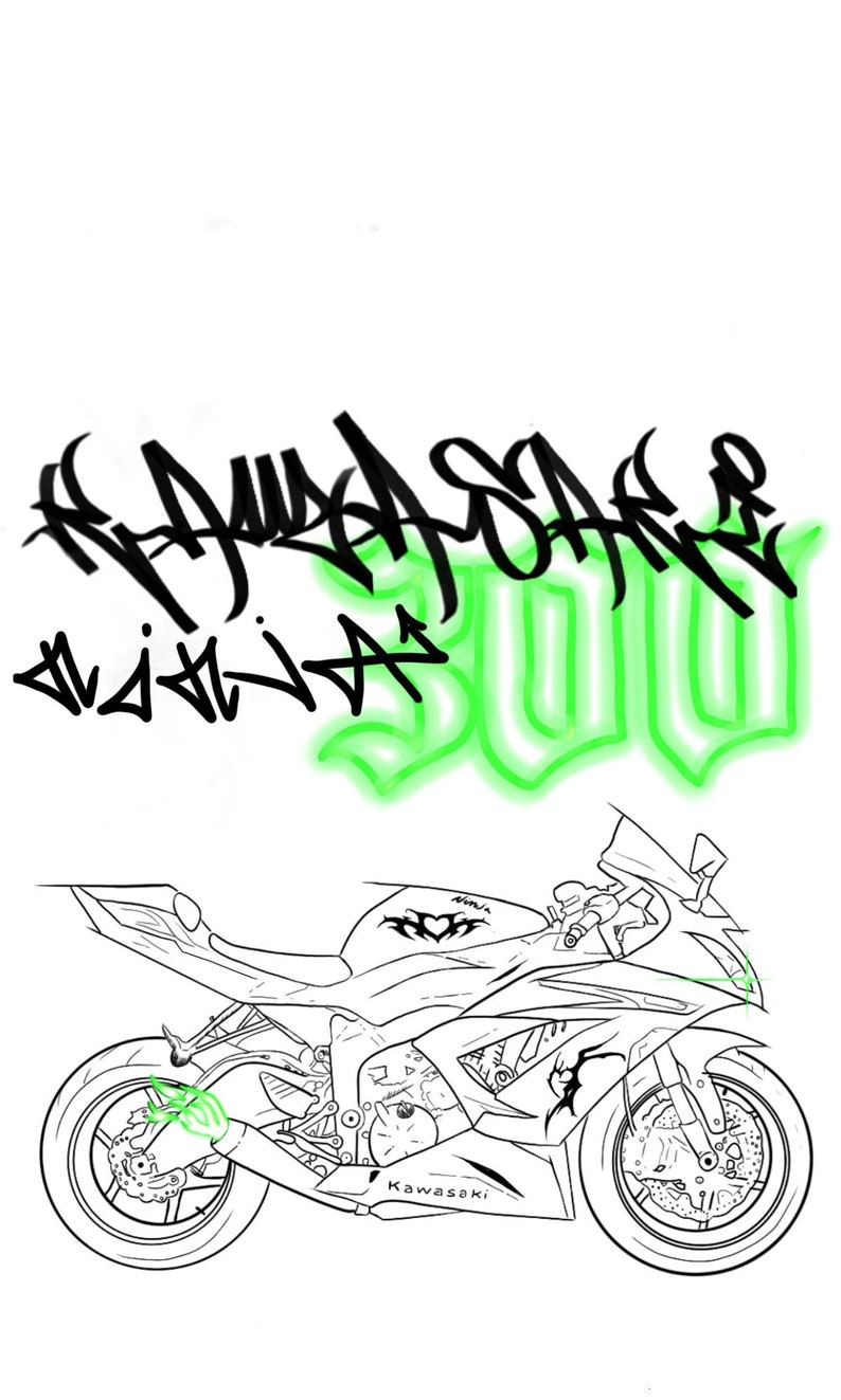 Kwasaki Ninja 300 Printable / Download - Etsy