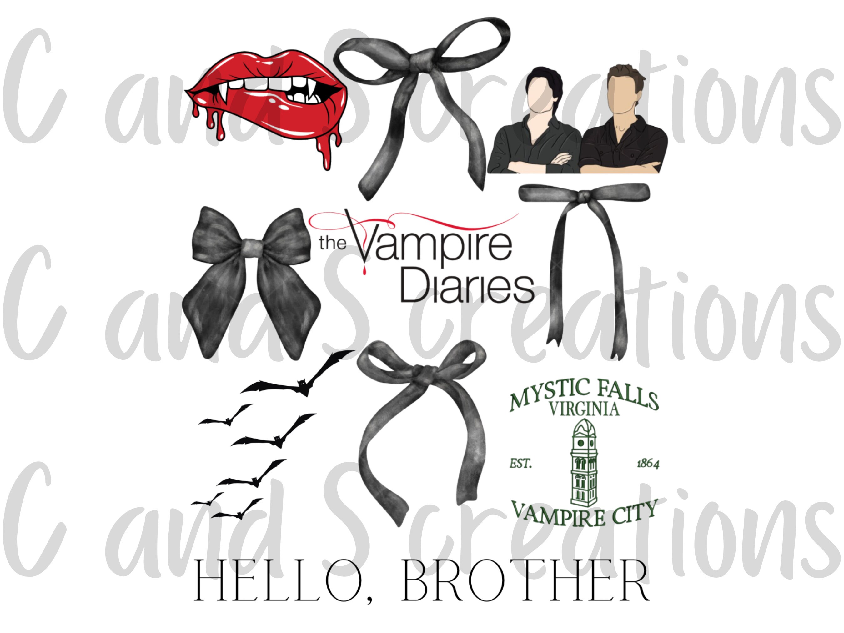 Vampire Diaries Svg - Etsy