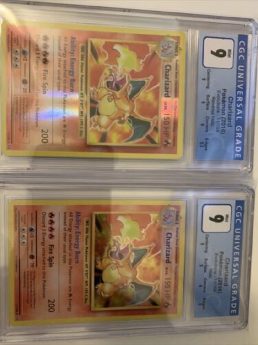 CGC 9 Charizard Evolutions Holo and Reverse Holo HIGH SUBGRADES - Etsy