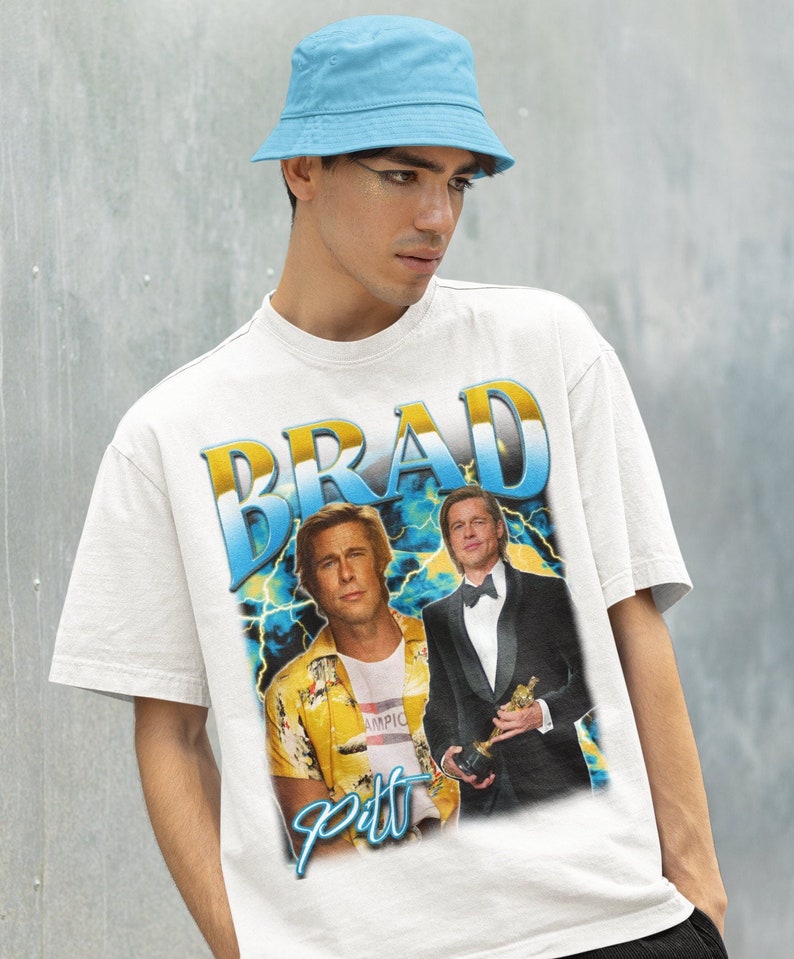 Retro BRAD PITT Shirt-brad Pitt Sweatshirt,brad Pitt Hoodie,brad Pitt ...