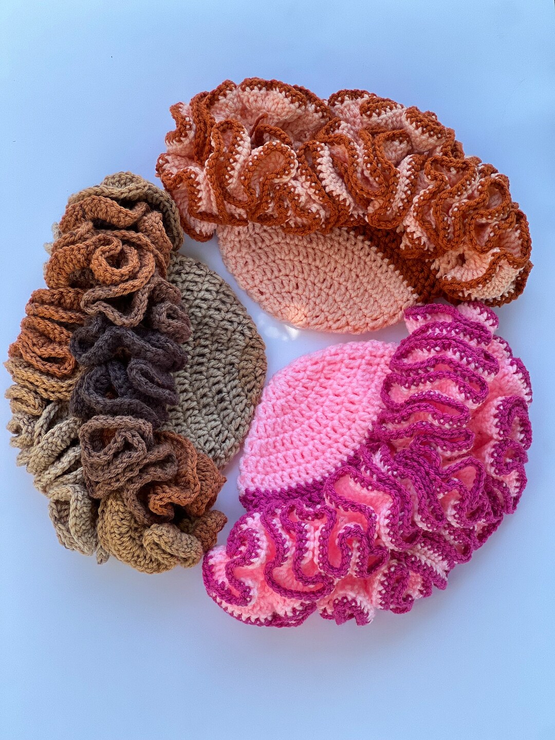 Crochet Ruffle Hats for Summer - Etsy
