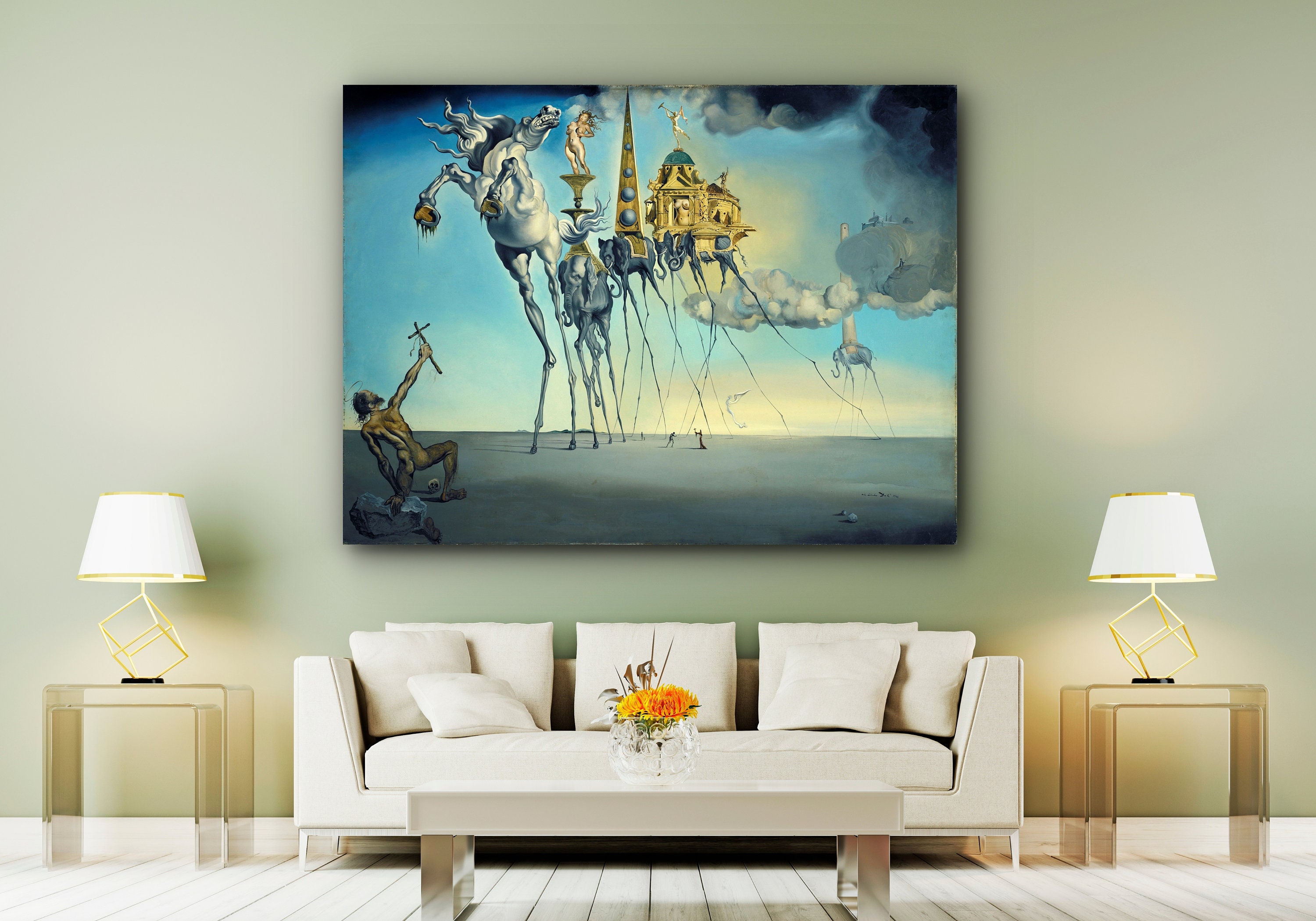 Salvador Dalí the Temptation of St. Anthony Canvas Print, Dalí Canvas ...