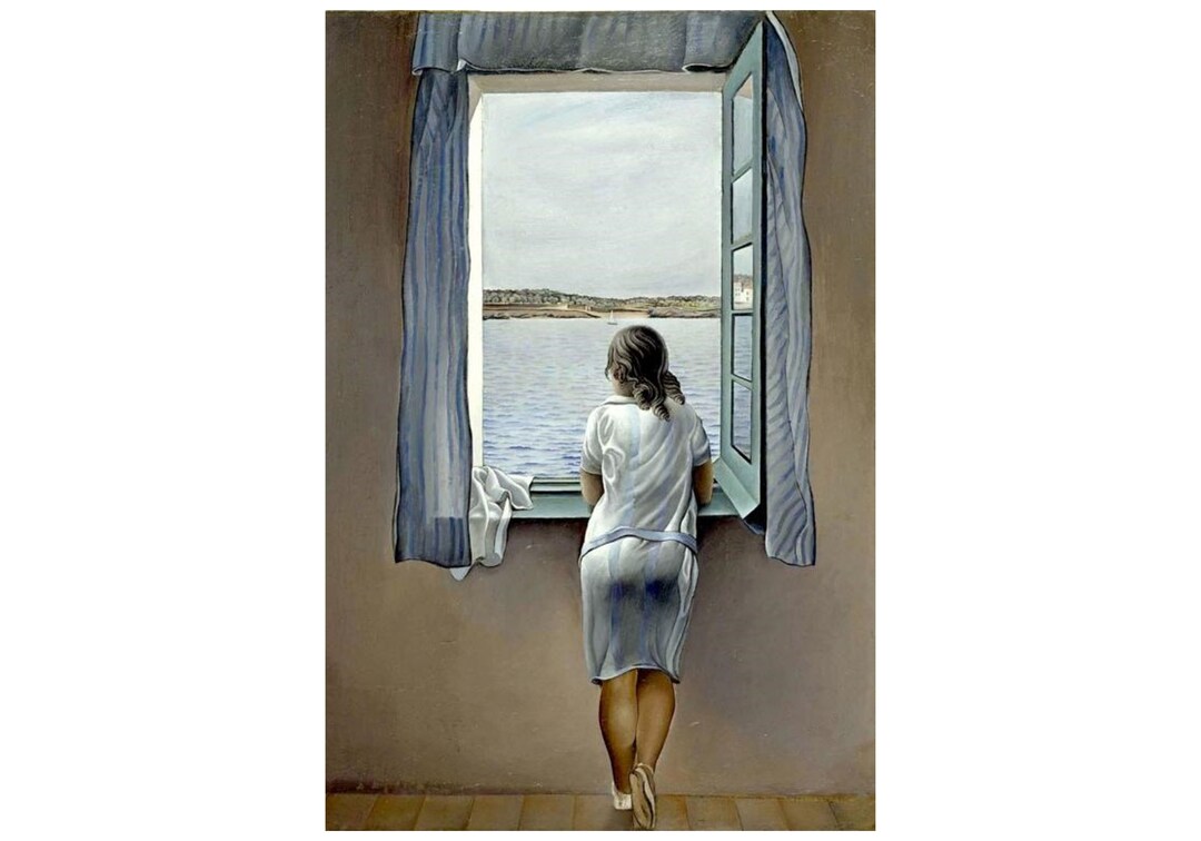 Salvador Dalí (the Girl in the Glass) Canvas Prints, Dalí Canvas Poster ...