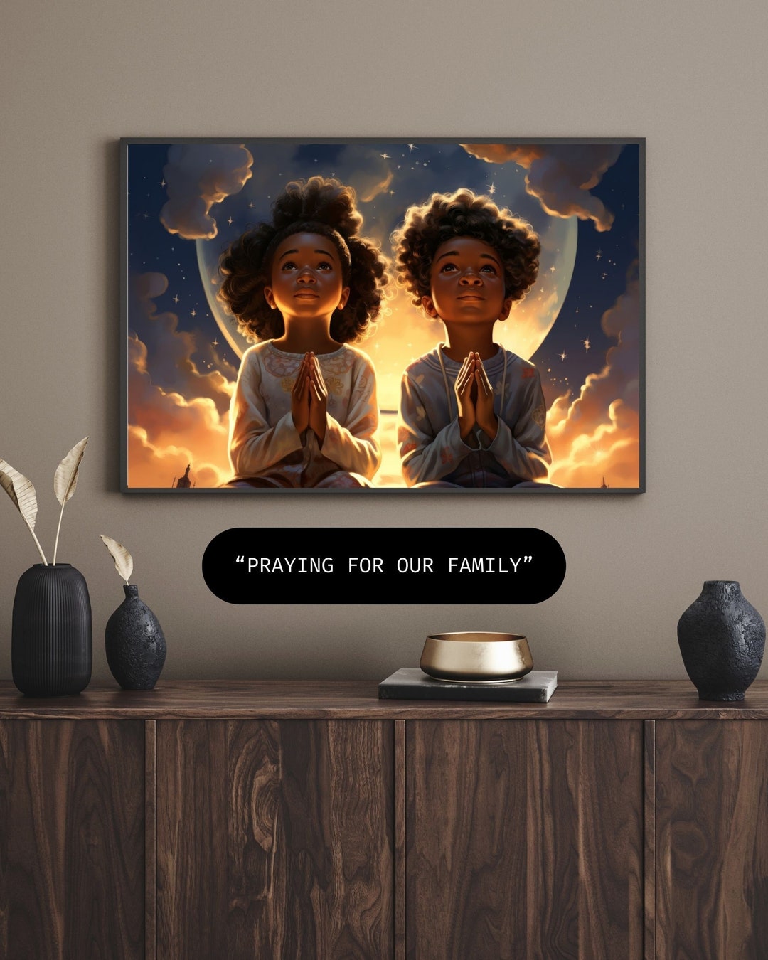Praying for Our Family | African-american Boy and Girl Praying ...