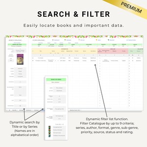 Digital Reading Journal Google Sheets Personal Library, Book Review ...