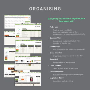 Halloween Planner Google Sheets, Digital Halloween Party Planning ...