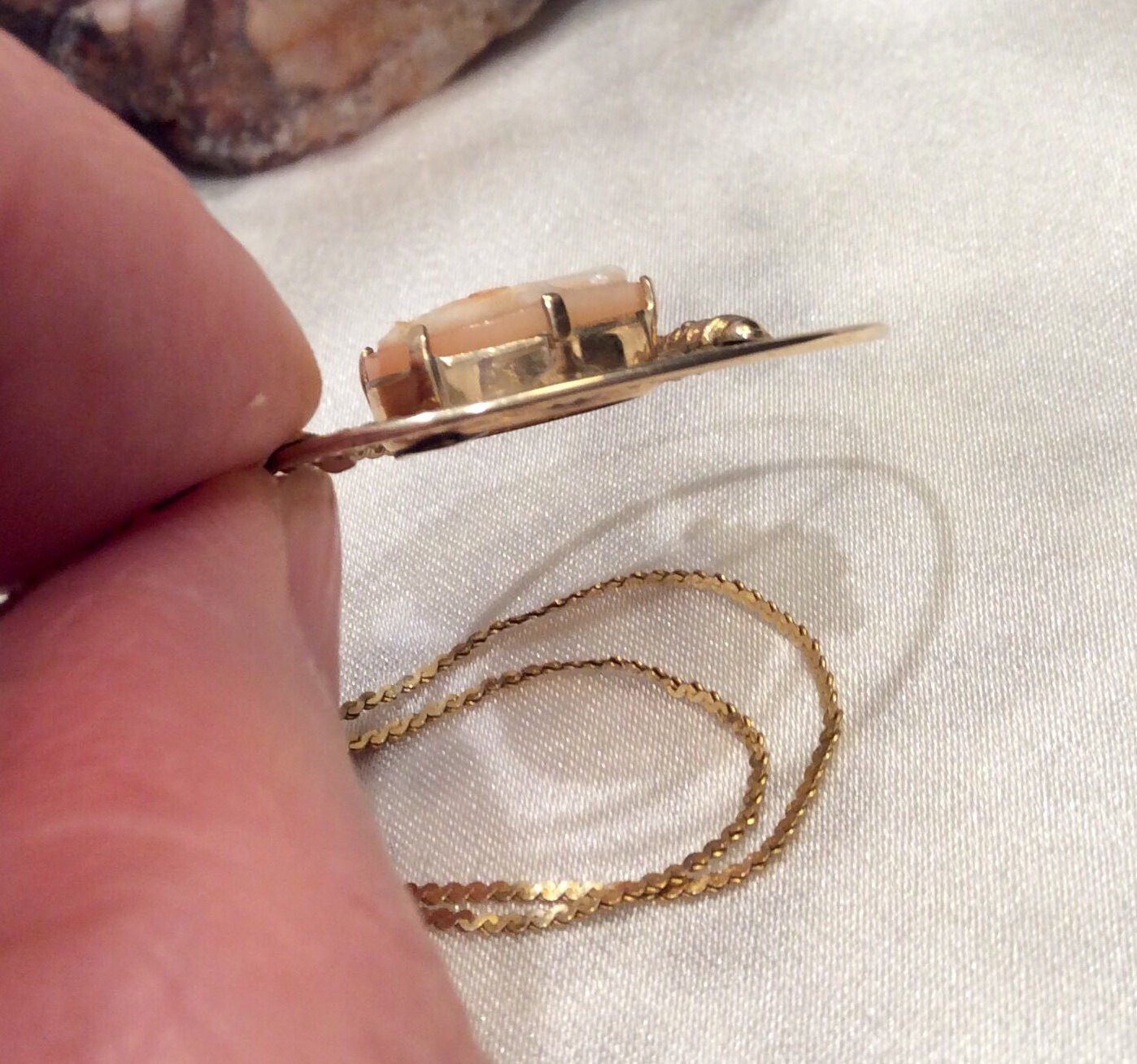 Rare Find Vintage Van Dell Dainty Hand Carved Cameo Pendant, 12k GF ...