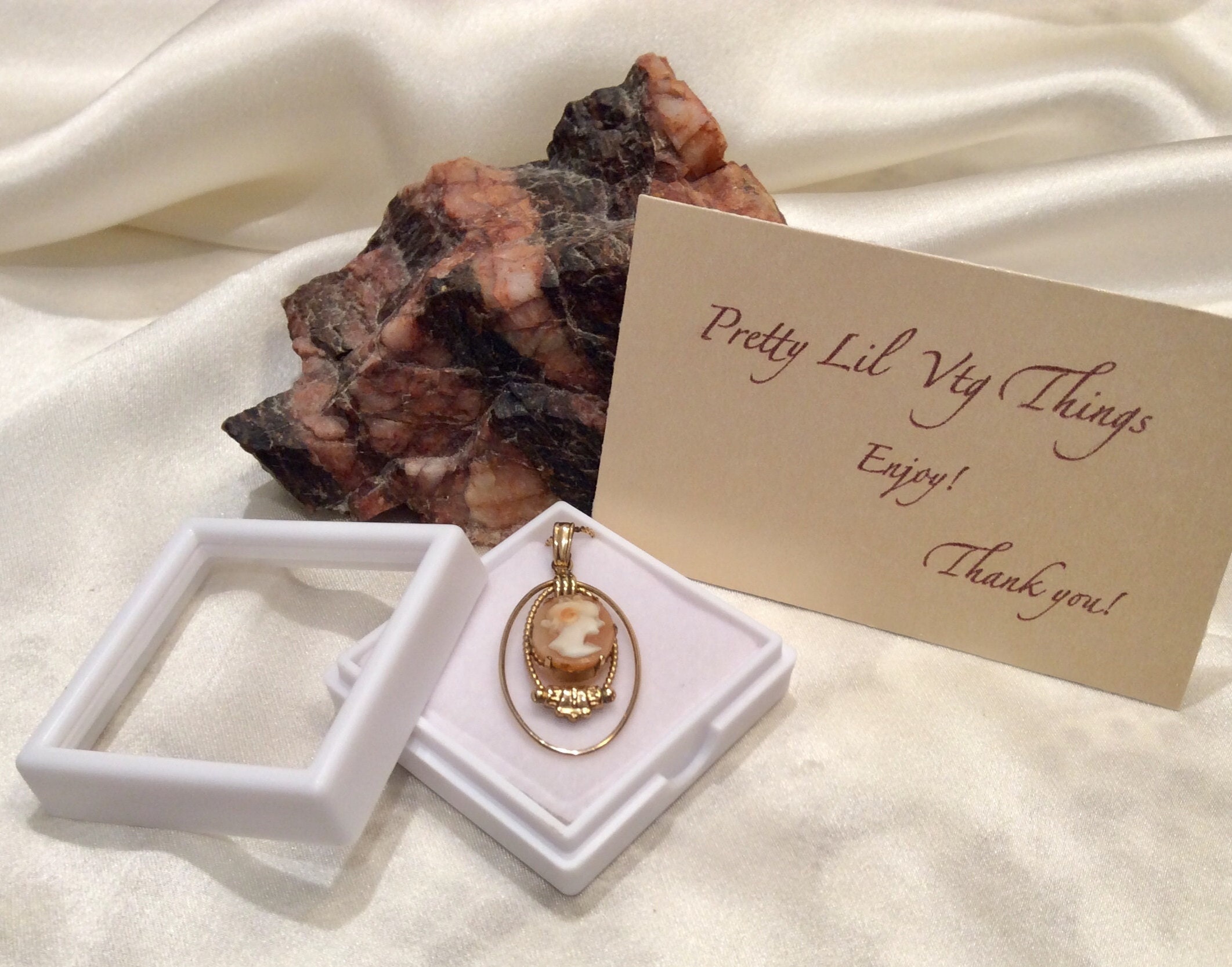 Rare Find Vintage Van Dell Dainty Hand Carved Cameo Pendant, 12k GF ...