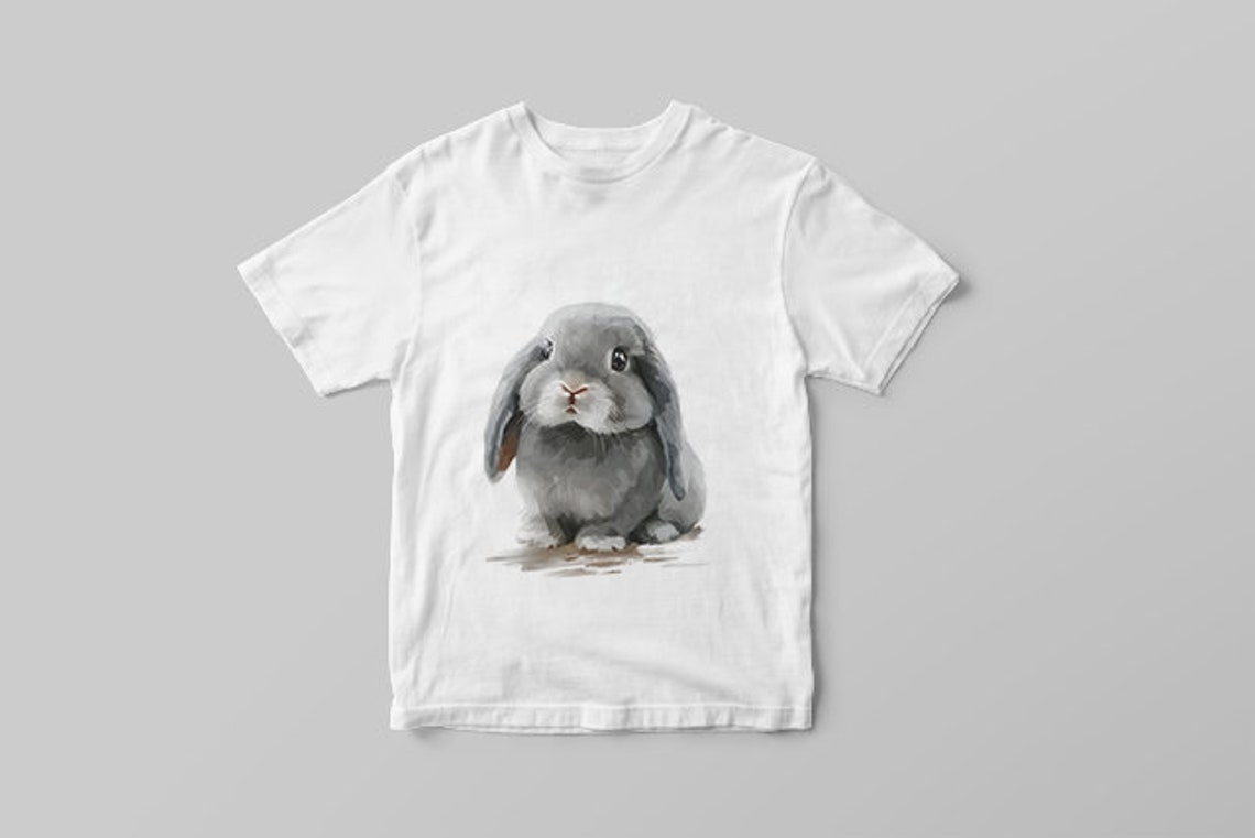 6 Printable Bunny Rabbit Painting/watercolor/digital Download/holland ...