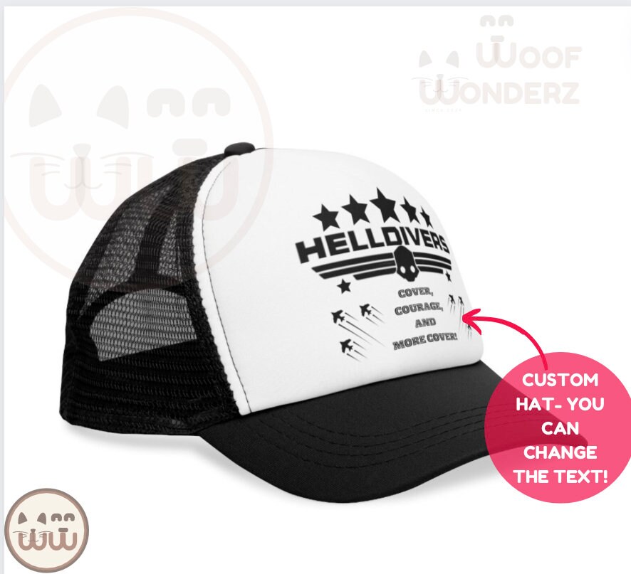 Custom Helldivers Hat, Helldivers 2 Mesh Cap, Helldivers Merch for Gaming Fans, Unique Gifts ...