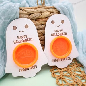 Ghost Playdough Holder, Halloween Classroom Gift Tags, School Class ...