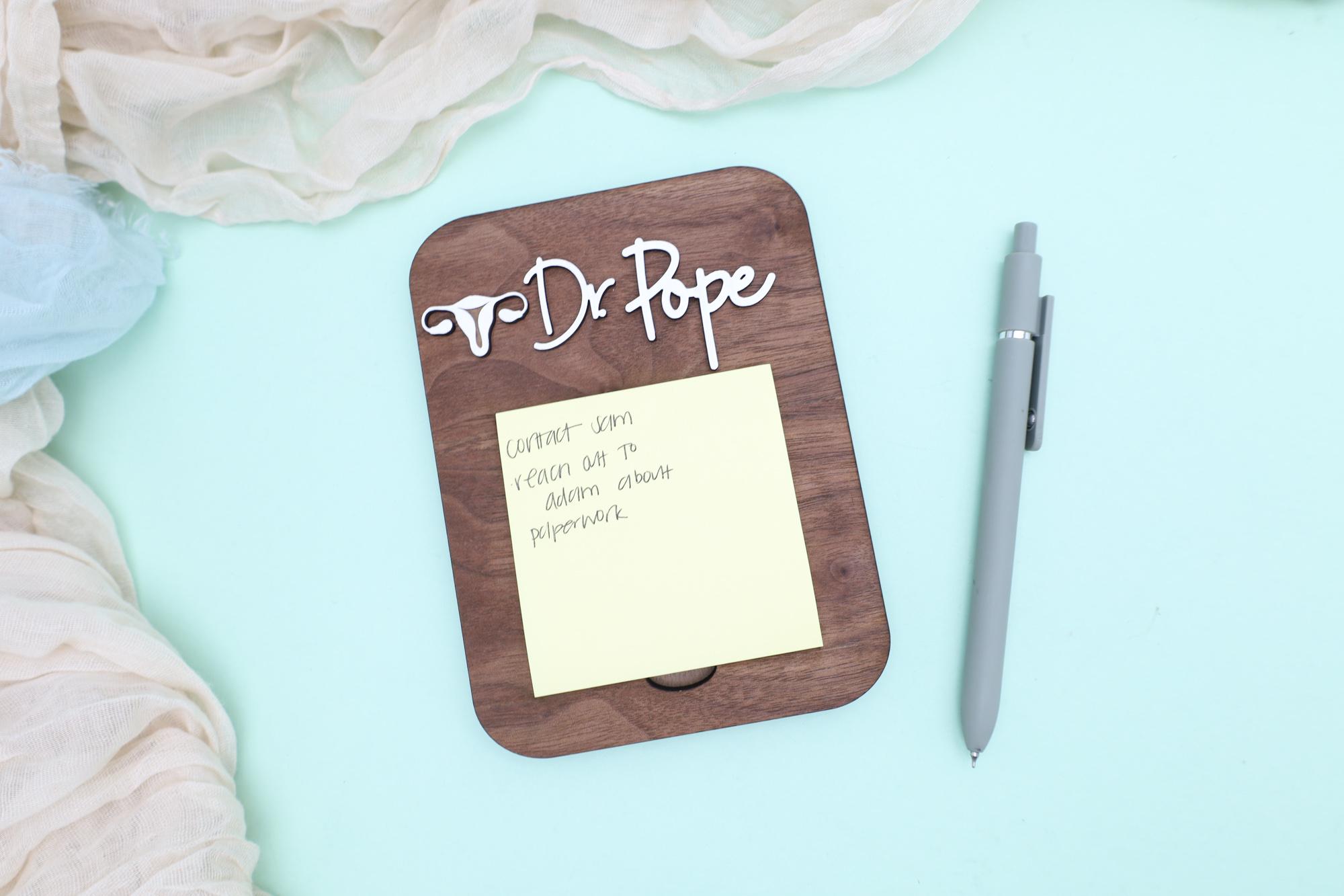 OBGYN Gift,custom Sticky Notes Holder,doctor Appreciation Gift,obgyn ...