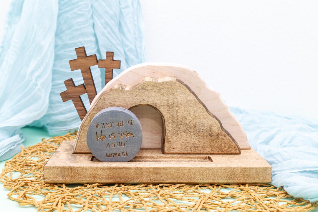 Empty Tomb Easter Resurrection Display, Jesus Tomb Decoration, Empty ...