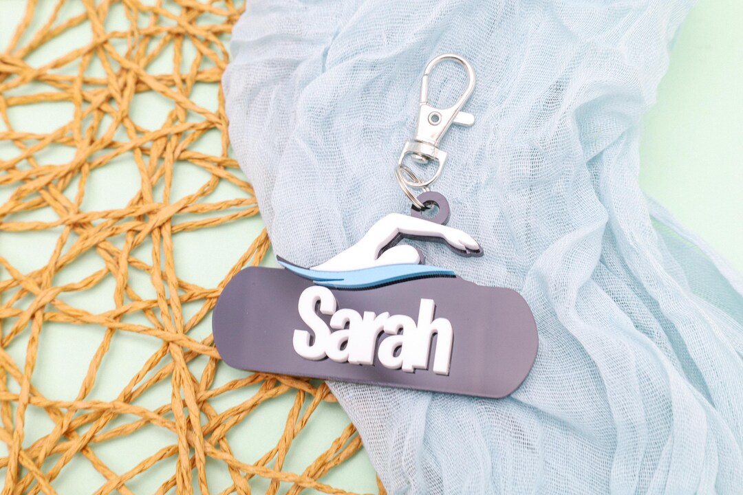 Personalized Swim Gifts, Swimmer Keychain, Swimmer Gift, Swimmer Team ...