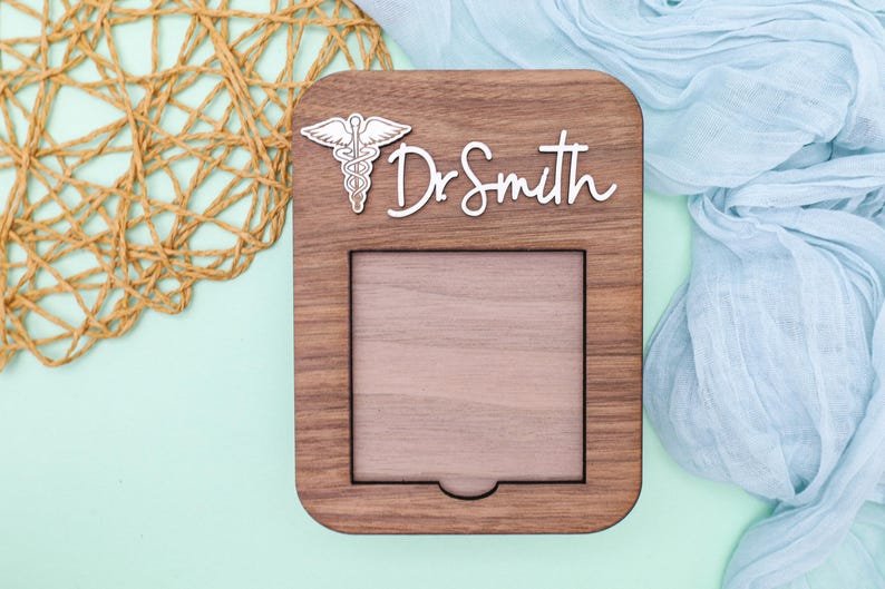 Custom Sticky Notepad Holder, Note Holder, Doctor Sticky Note Holder ...